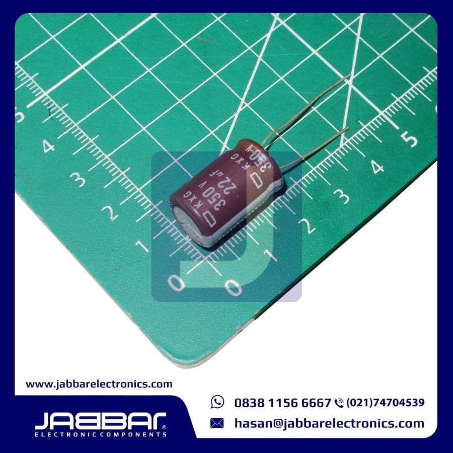 22uF 350V DIP2 (L= 2 cm W= 1.2 cm) - Jabbar Electronics