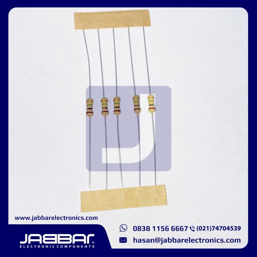 RESISTOR 1M OHM 1/4W (Seperempat) 5% DIP - COKLAT - Jabbar Electronics