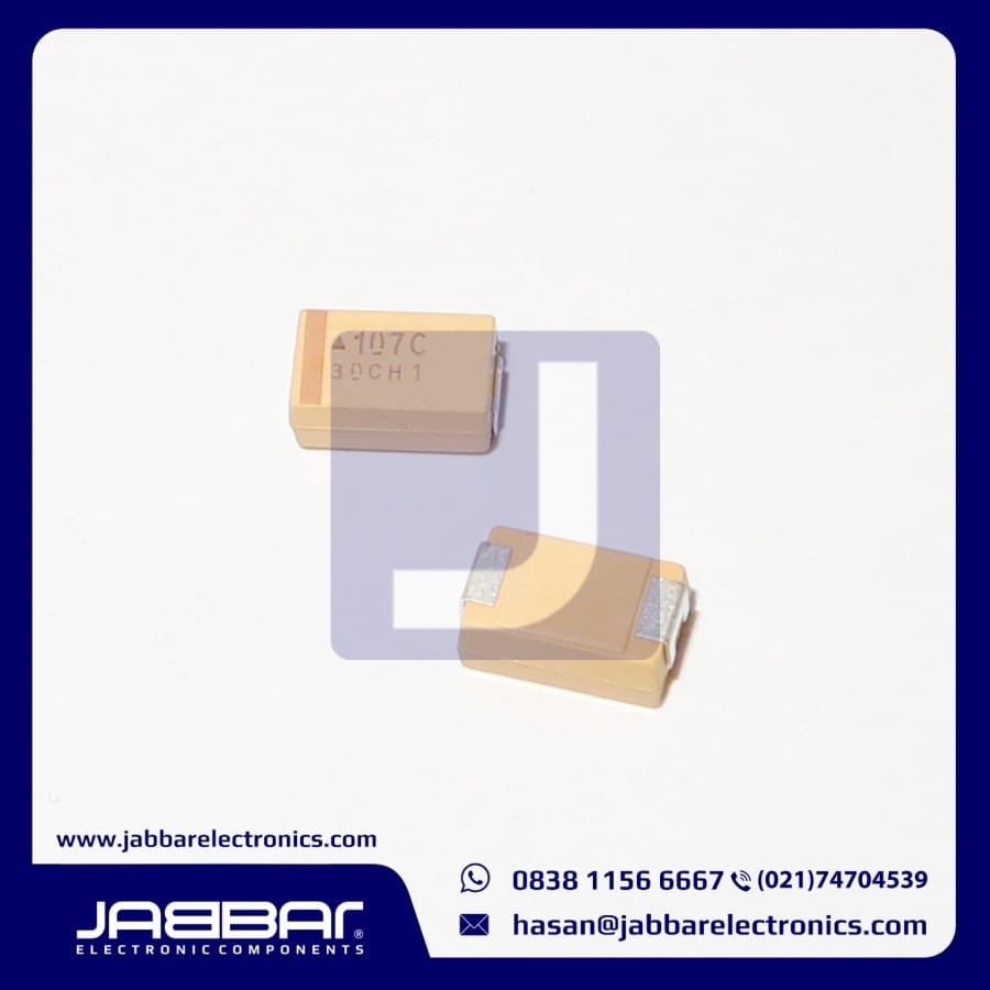 107C - 100uF 16V SMD CAPACITOR TANTALUM - Jabbar Electronics