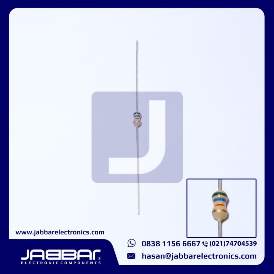 RESISTOR 56K OHM 1/6W (Seperenam) 5% DIP - COKLAT - Jabbar Electronics
