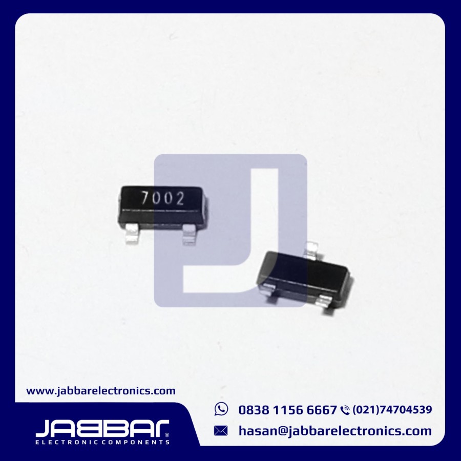 7002 - 2N7002 SOT-23 - Jabbar Electronics