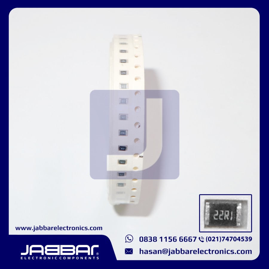 RESISTOR 22R1 - 22.1 OHM 1/8W (Seperdelapan) SMD0805 - Jabbar Electronics