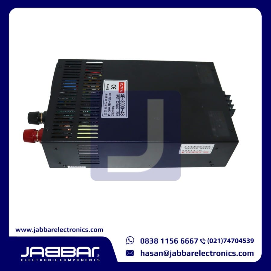SE-3000-48 (Input = 220VAC 20A 50-60Hz Ouput= 48V 62.5A) Switching ...