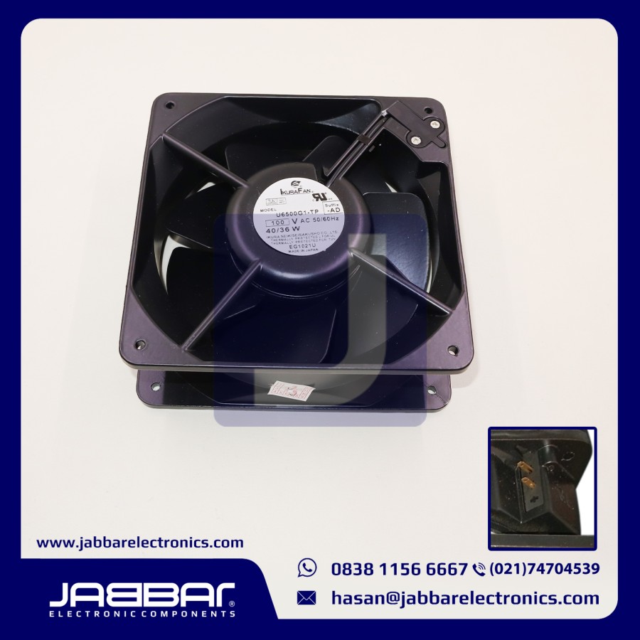 U6500G1-TP 100VAC 50-60Hz 40-36W FAN (2 PIN - 16x16x5.8cm) - Jabbar Electronics