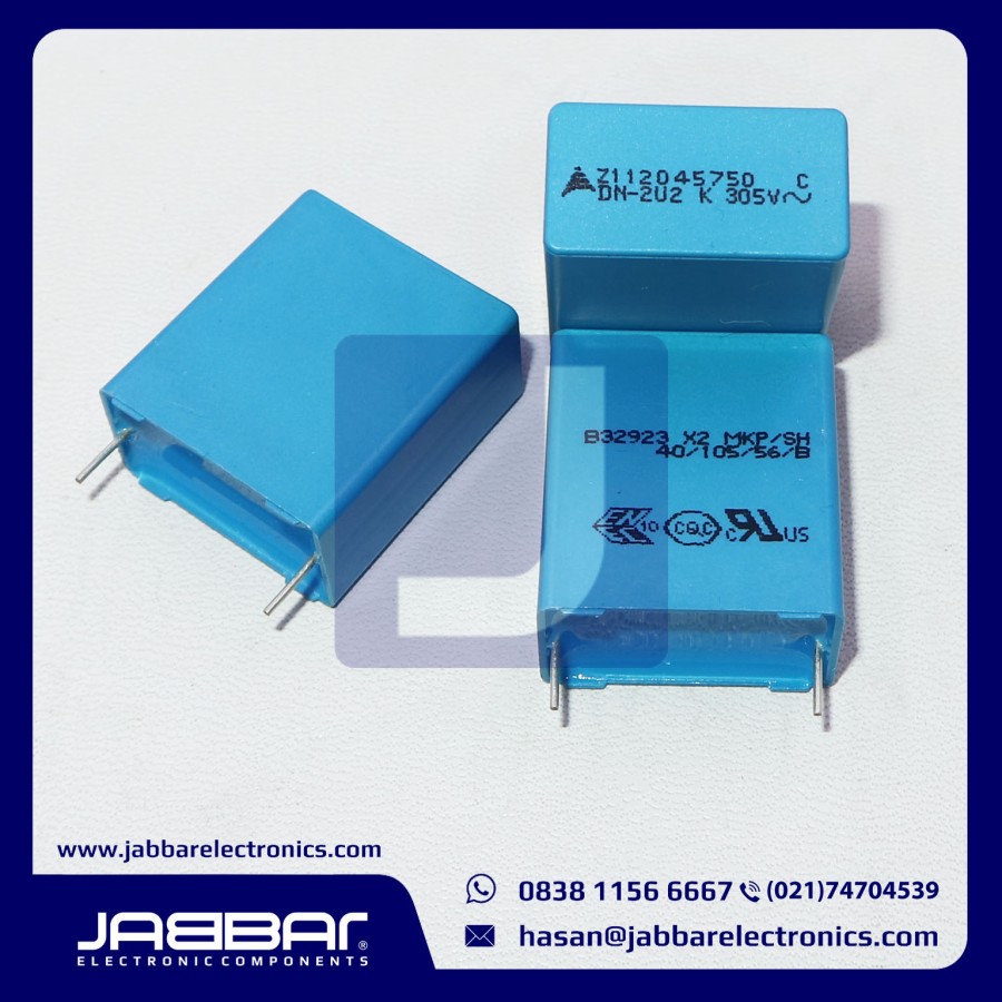 B32923 X2 MKP/SH 2U2 K 305VAC DIP2 - Jabbar Electronics